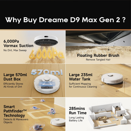 Робот-пылесос DreameBot D9 Max Gen 2 Глобальная версия