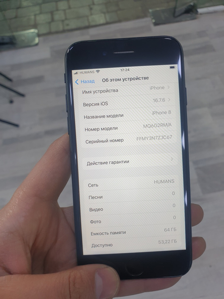 Iphone 8 64 Gb ideal otpechatkalari ham ishledi