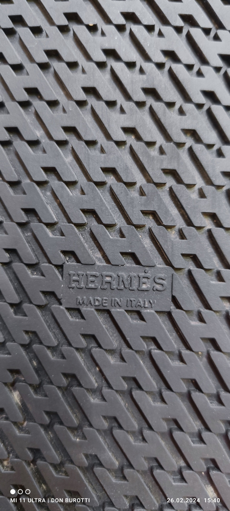 Сандали HERMES с мехом