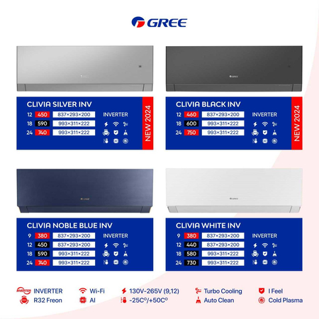 Кондиционер GREE-9-12-18 INVERTOR- Оптом и в розницу
