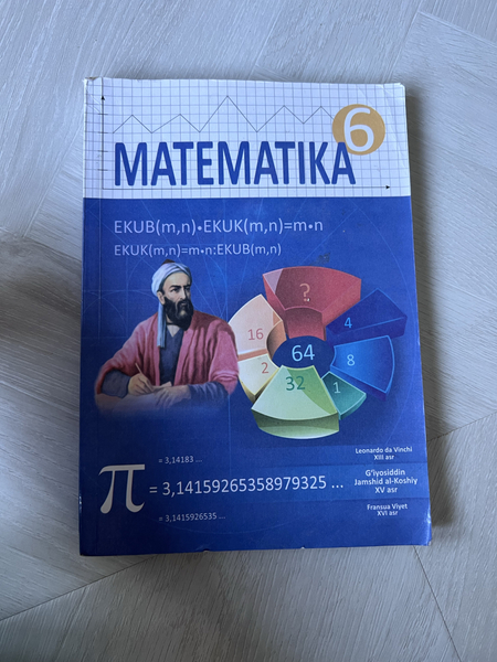 Математика китобы 6 сниф учун