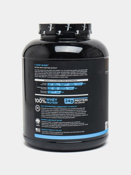 Сывороточный протеин Rule 1 Whey Blend 100%, 2.3 кг, 68 порций