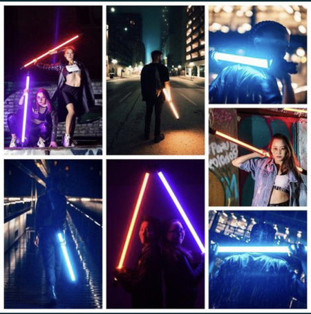 Светодиодная Rgb панель Led light stick Rgb palka Лампа палка