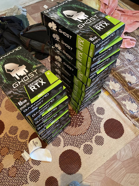Видеокарта RTX 3060 ti 18 штук