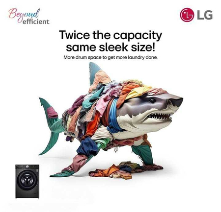 LG 7 кг Стиральная машина Inverter Direct drive motor + Steam