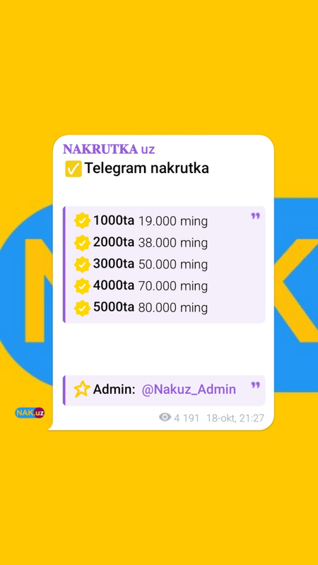Nakrutka xizmatlari