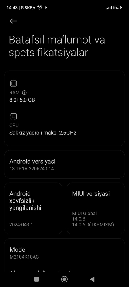 Redmi note 10 pro 5g 8/256
