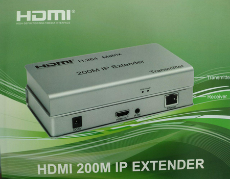HDMI Extender+USB до 200 м CAT-5e/6 1080 p HDTV
