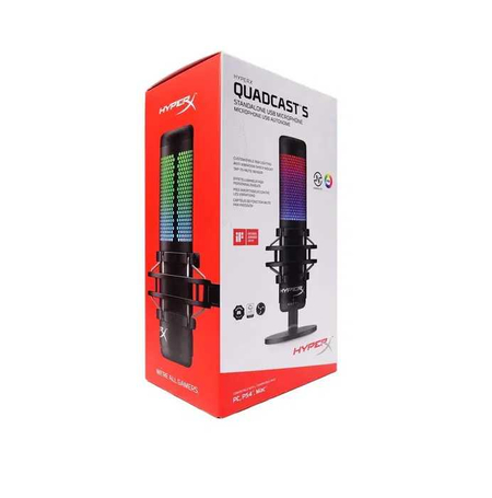 ^ Рассрочка на Микрофон HyperX QuadCast S - Black