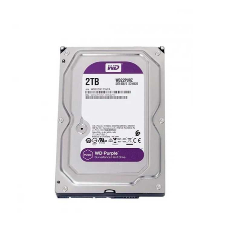 | Жесткий диск HDD 2TB WD PURPLE / 64 Mb, SATA III 5400 rpm