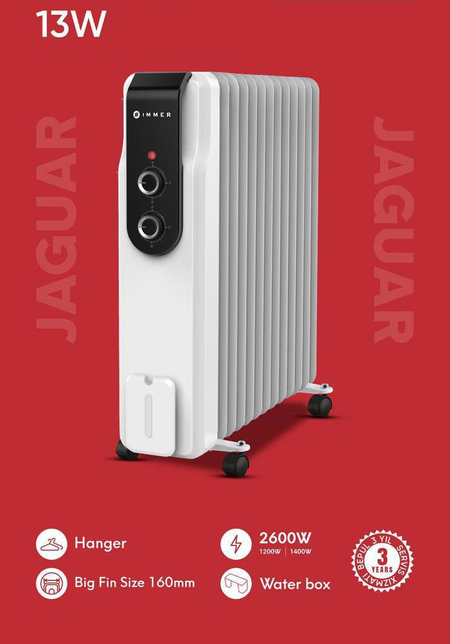 Масляный  абогрватель  JAGUAR 13 w immer 3 год гарантия