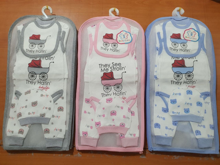 Chaqaloqlarga Baby kids 5.6 taliy kanplektlar