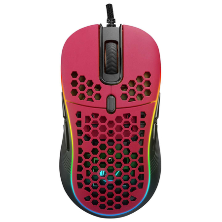 Белая игровая мышь Rampage SMX-R85 GENTLE White Red RGB Gaming Mouse