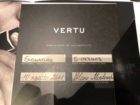 Vertu Signature S Design Stainless Steel Original