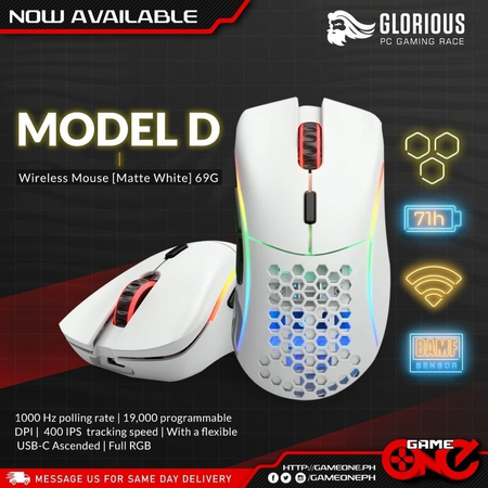 Glorious model D Wireless Беспроводная мышка/мышь  (69 грамм,DPI 19K)