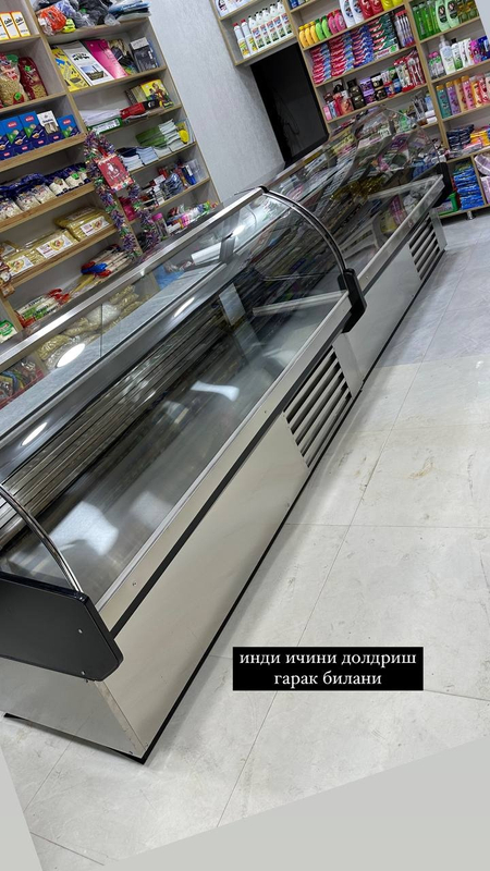 Витрина сотилади озик овкат дуконига