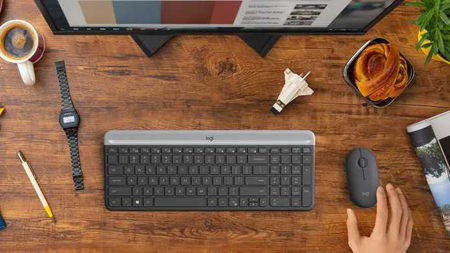 Беспроводной комплект клавиатура и мышь - Logitech MK470 Graphite