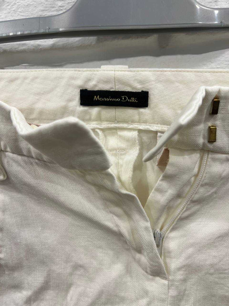 белые брюки massimo dutti