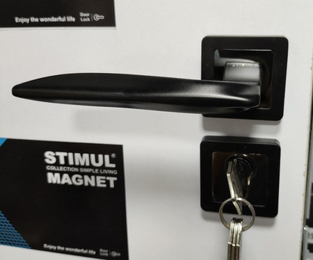Магнитные ручки для дверей Stimul в комплекте с замком