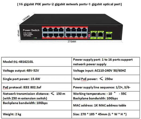 PoE switch свитч