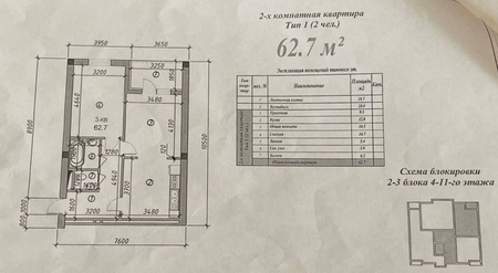 Срочно Нукус Авеню Яккасарай 63 м2