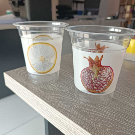 Стакан Пластиковый с печатью 350гр