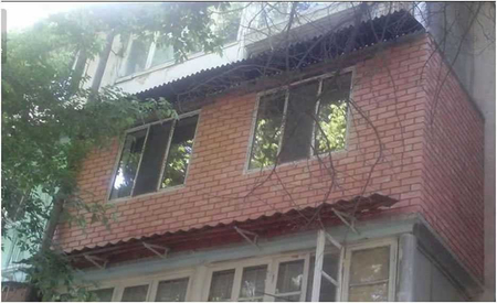 кладка кирпич балкона!