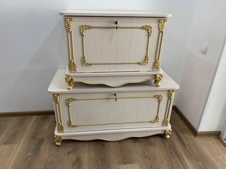 Mebel Panal-Komod Mdf dan Kirashini Sandiq Stol stul Spalnila Sehdan