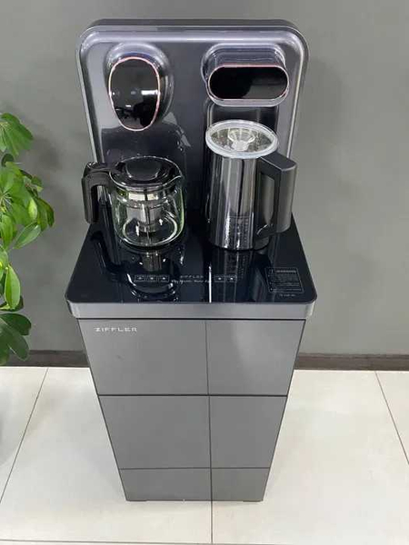 Кулер для воды Ziffler Black + Tea Bar с нижней загрузкой. Доставка.