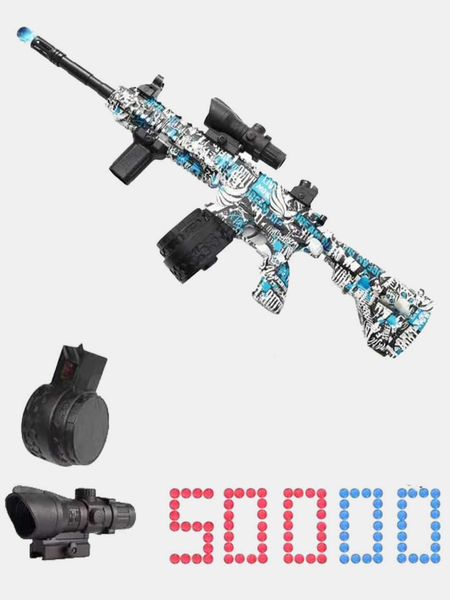 Игрушечный автомат Орбиган AK-47, M416, стреляет гидрогелевыми шарик