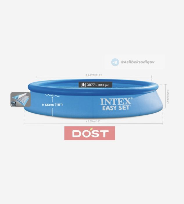 Basseyn dumaloq intex 28116