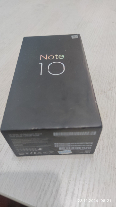 Mi Note 10 karobka dokument