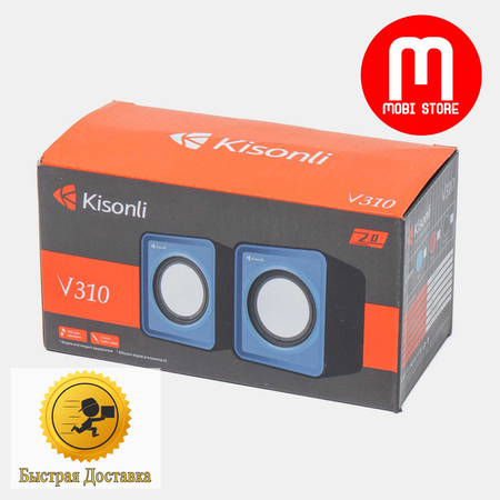 Колонки для компьютера Kisonli V310 (Garantiya) (Tezkor Dostavka)