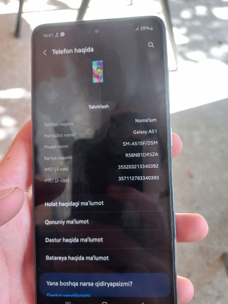 Samsung Galaxy A51 128gb 6RAM