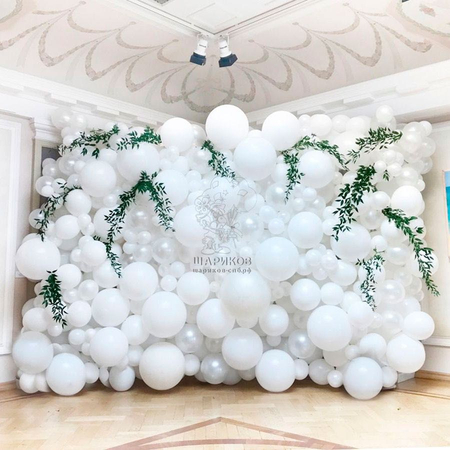 Фотозоны из цветов и воздушных шаров