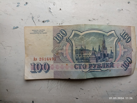 Российский рубль 1993-1шт