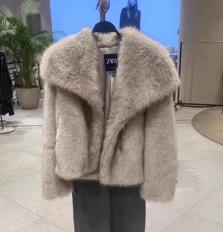 ЭКО шуба, качественная, стильная. Zara