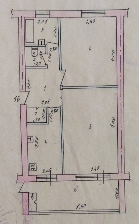 Продаётся квартира. 
Яшнабадский р-он 
58 Военный городок. 
2в3/4/4. 6