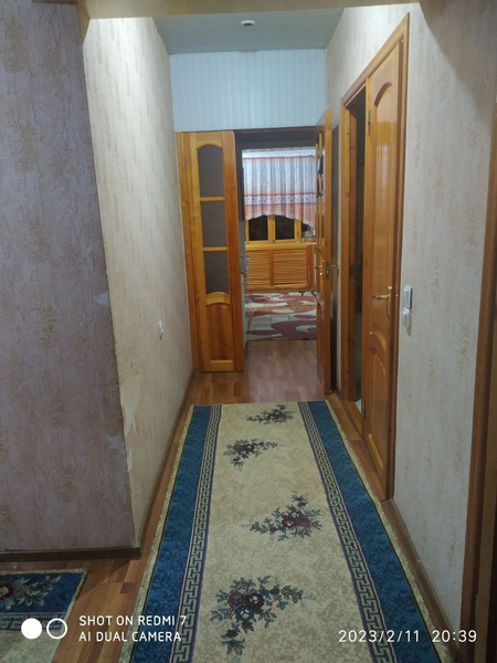 4 ком. квартира. Юнус.Обод 2-квартал Балкон 2.5x7.5  общая площадь 97