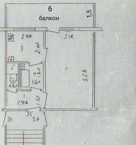 .Продам 1х2комнатную по самой низкой цене 40.500$ балкон 1,5х6метр 38м