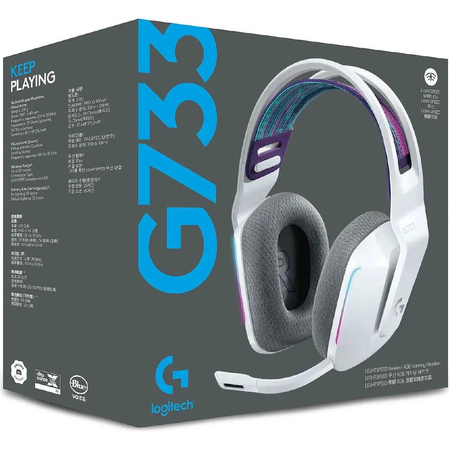Беспроводные наушники Logitech G733 синий/черный/белый