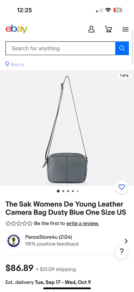 Натуральная кожаная сумочка The Sak из Америки