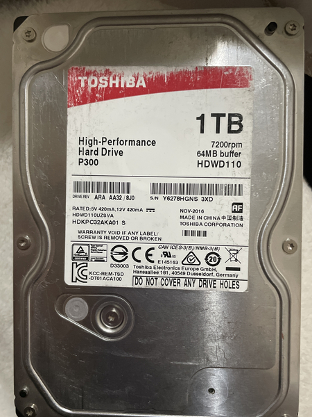 Жесткий диск 1 ТВ WD Caviar Green / Western digital