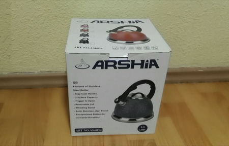 Доставка. Arshia Чайник со свистком 3,5 литр