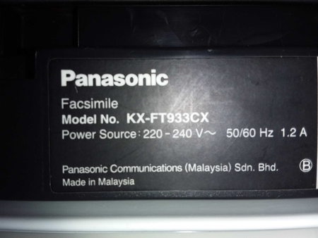 АОН Определитель факс телефон PANASONIC KX-FT933CX для дома и офиса