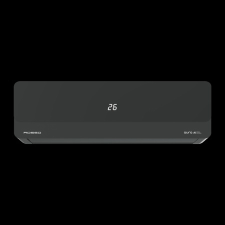 Kondisioner ROSSO Aura Smart 12 WiFi Inverter TEN Black 6 yil Kafolat
