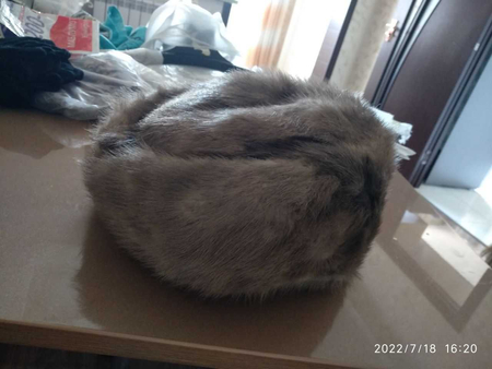 Женская песцовая шапка