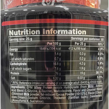 galvanize 100 whey hydrolysate