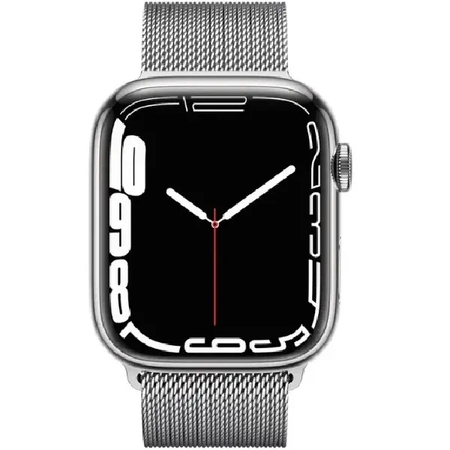 Apple iWatch 7 Series Stainless Steel Case with Milanese Loop
