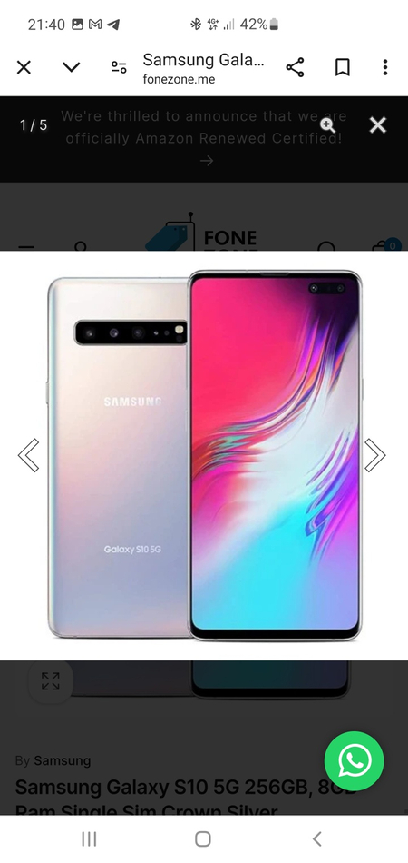 Galaxy s10 5g 256/8 zur tel